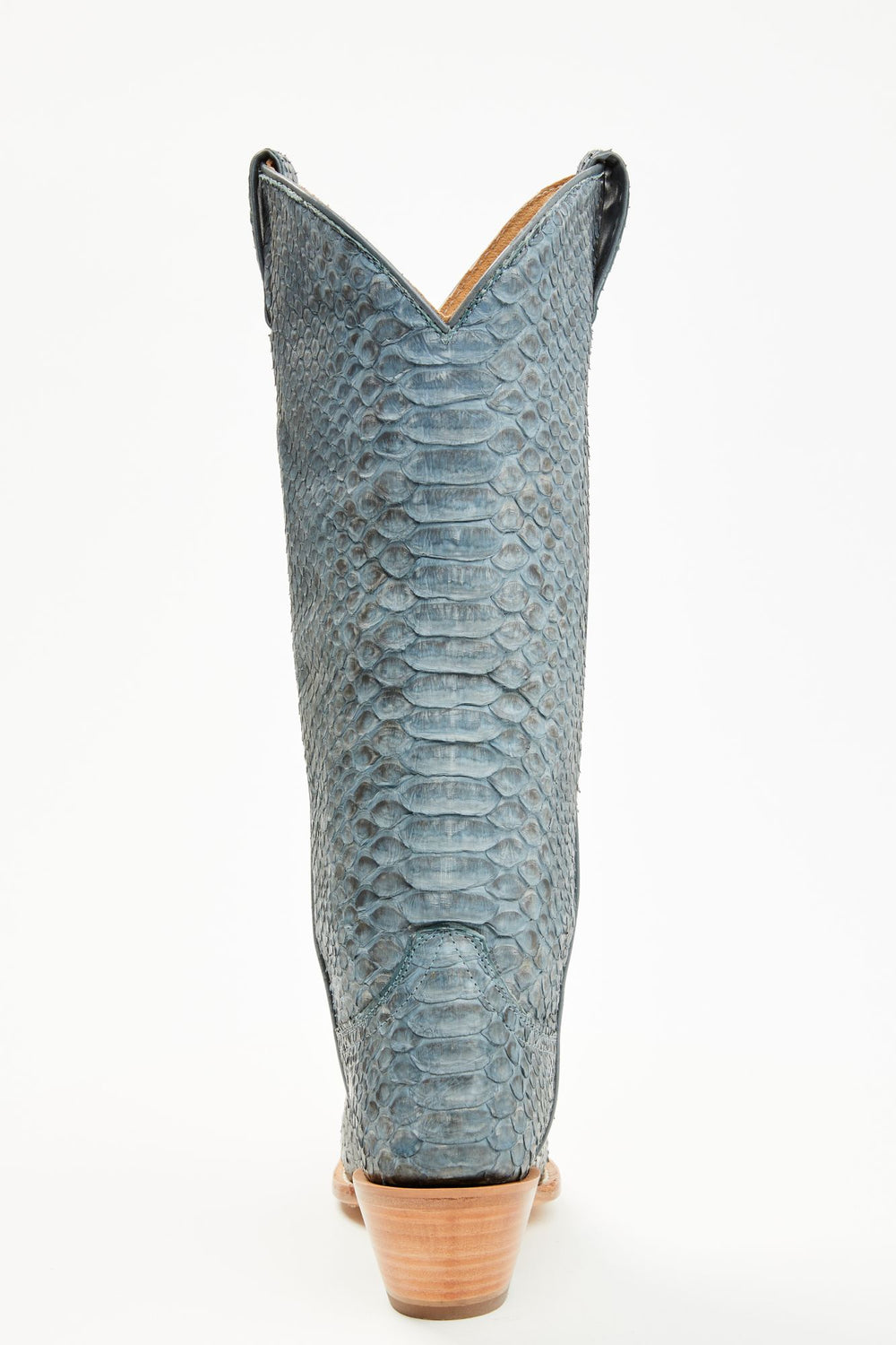 Slay Navy Python Tall Western Boots - Snip Toe