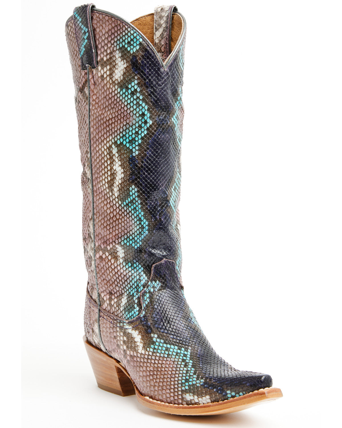 Slay Exotic Python Western Boots - Snip Toe